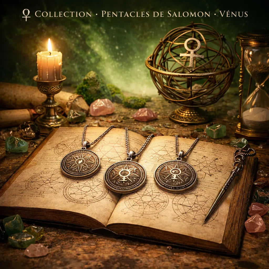 Pentacles de Vénus – Colliers talismans amour & harmonie | La Pierre FR